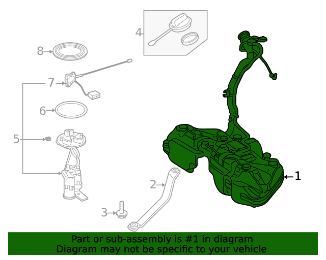 2016-2020 Mercedes-Benz GLC 300 Fuel Tank 253-470-47-01 | Mercedes-Benz ...