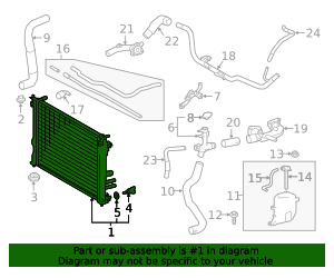 2019-2021 Lexus ES350 Radiator Assembly 16400-25190 | OEM Parts Online
