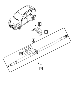 68267925AA - Drive Shaft Bearing Kit 2015-2024 Mopar | AutoNationParts.com