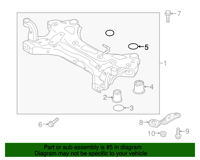 62472-A9000 - Engine Cradle Stopper 2015-2021 Kia Sedona | Kia.Parts Store