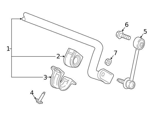 2019-2023 Cadillac XT4 Rear Stabilizer Shaft 23270577 | GMPartsDirect.com