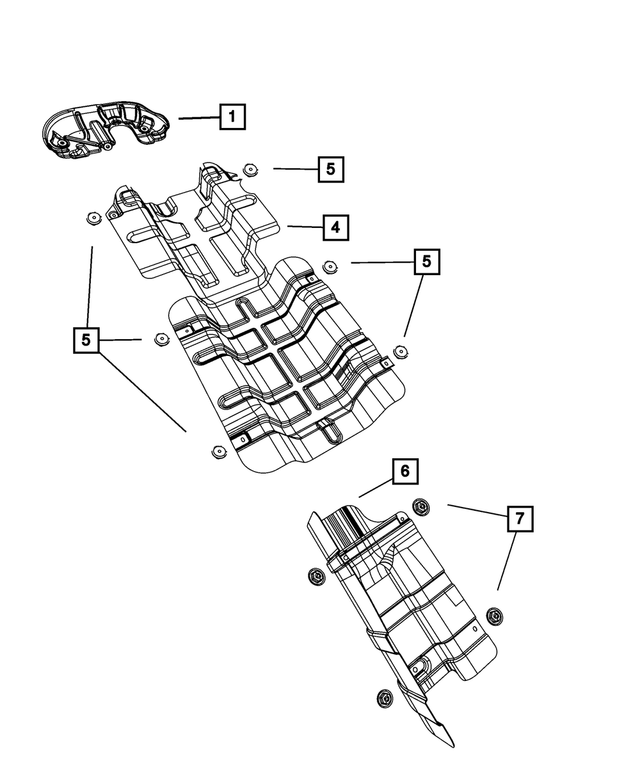 2012-2017 Fiat 500 Exhaust Manifold Shield 52022297AA | Mopar Estores
