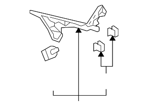 2010-2013 Chevrolet Camaro Rear Driver Side Bumper Fascia Guide ...
