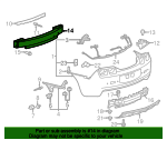 2010-2015 Chevrolet Camaro Rear Bumper Impact Bar 22876136 GM ...