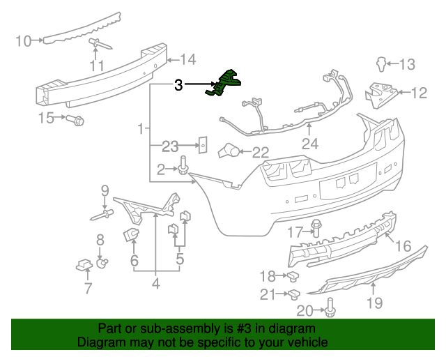 2010-2013 Chevrolet Camaro Passenger Side Rear Bumper Fascia ...
