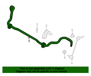 31-35-6-854-141 - Stabilizer Bar - 2014-2019 BMW | BMW Parts Exchange