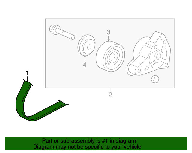 38920-RAA-A03 - Serpentine Belt 2003-2007 Honda Accord | Honda Parts Online