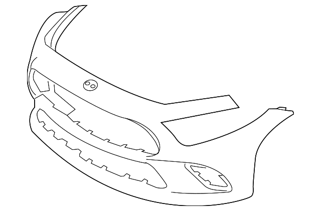257-880-71-02-9999 - Exchange Trim, Bumper Mercedes-Benz USA Parts