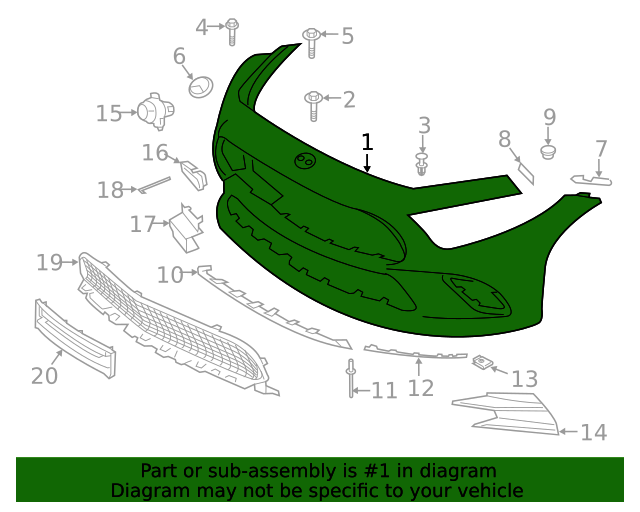 257-880-71-02-9999 - Bumper Cover 2019-2021 Mercedes-Benz CLS 450 ...