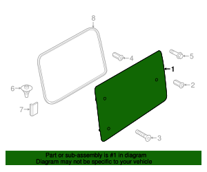 68261909AA - Glass - 2015-2022 Ram ProMaster City | Mopar Parts Canada