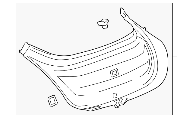 2016-2019 Chevrolet Volt Lower Gate Trim 84398373 | GMPartsDirect.com