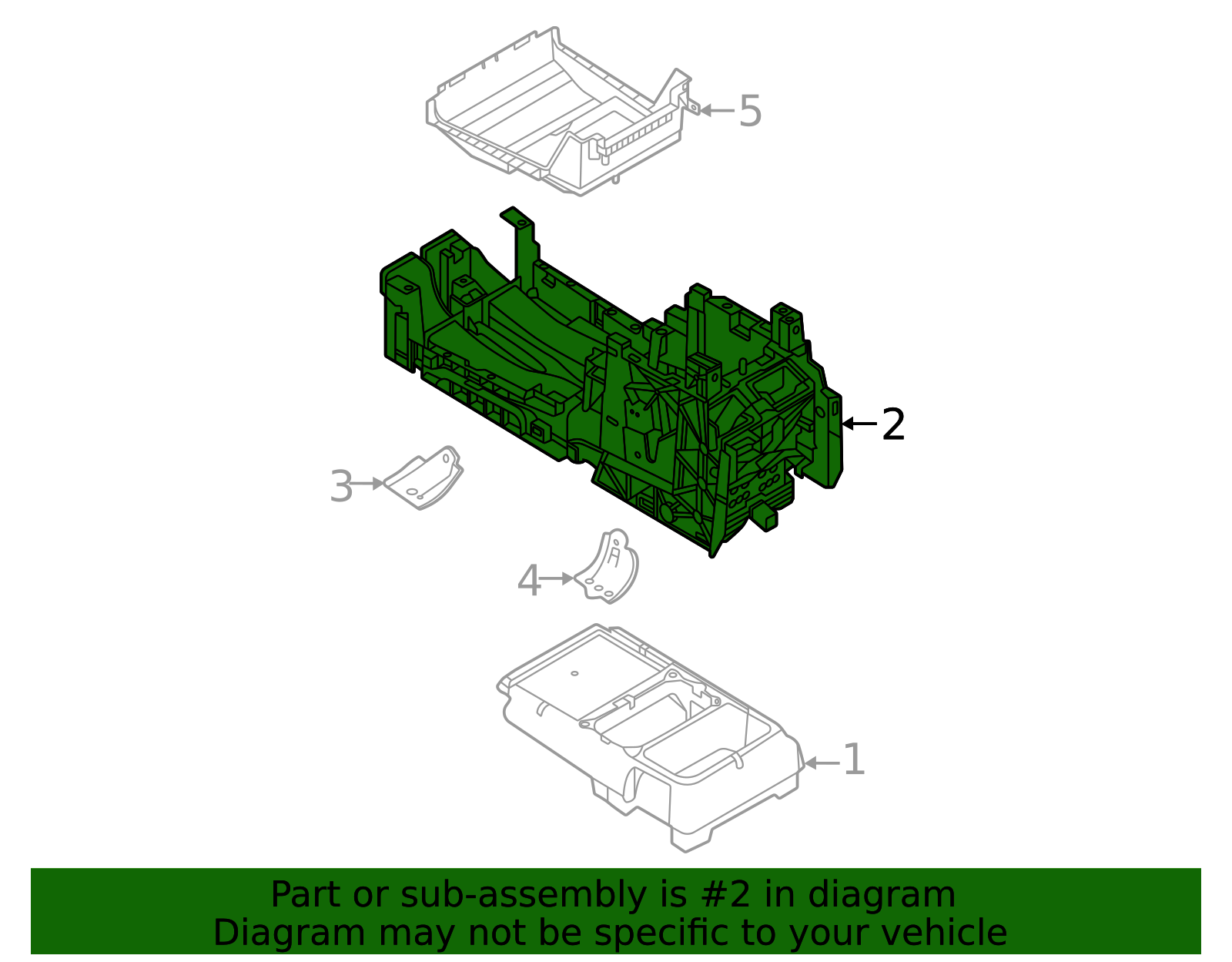 LR185737 - Console Base 2020-2023 Land Rover | AutoNation Parts