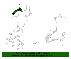83661-G2000 - Handle, Outside - 2017-2022 Hyundai Ioniq | OEM Hyundai ...