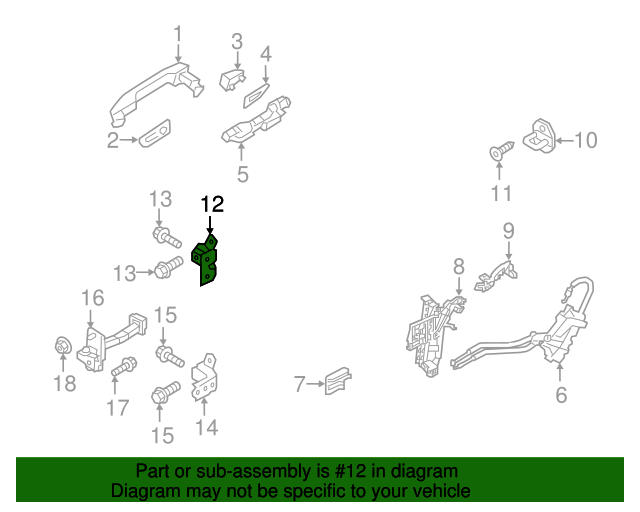 2017-2024 Hyundai Upper Hinge 79410-D8000 | OEM Parts Online