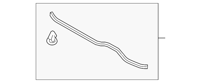 86435-2T000 - Front Weather-Strip 2011-2016 Kia Optima | Kia.Parts Store