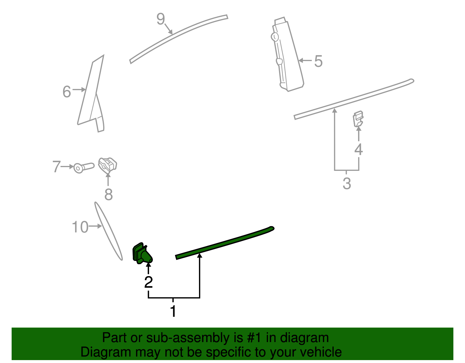 31488779 - Side Molding - 2018-2020 Volvo | Volvo OEM Parts Direct