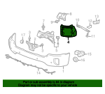 2016-2019 Chevrolet Passenger Side Front Bumper Impact Bar Bracket ...