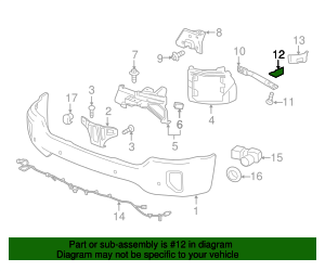 2016-2019 Chevrolet Front Bumper Impact Bar Bracket 84054213 GM ...
