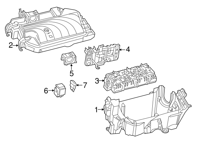 242-540-02-50 - Fuse and Relay Center 2015-2017 Mercedes-Benz ...
