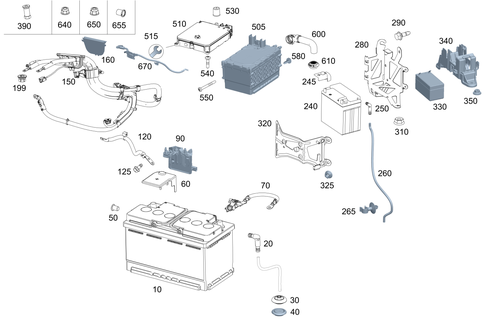 Battery, Starter/Alternator Cable for 2021 Mercedes-Benz GLE 450 ...