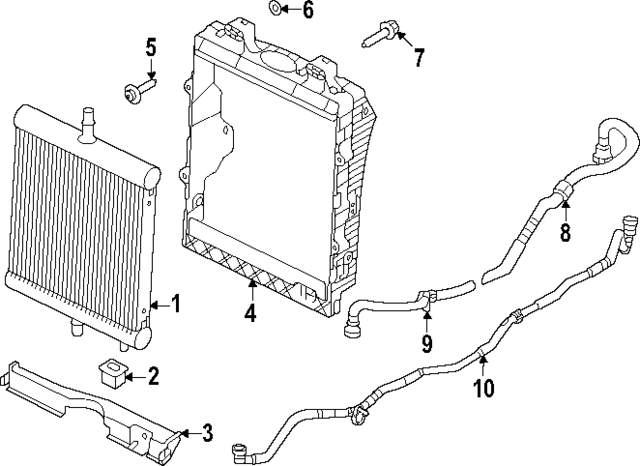2023-2024 Land Rover Auxiliary Radiator LR181580 | Sacramento Land ...
