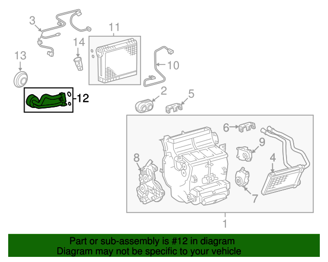 88716-0C580 - A/C Pipe 2020-2021 Toyota Tundra | AutoNation Parts
