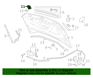 2018-2024 Volkswagen Tiguan Safety Catch 5NA-823-186-D | OEM Parts Online