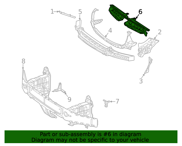167-885-91-11 - Bumper Holder Mercedes-Benz USA Parts