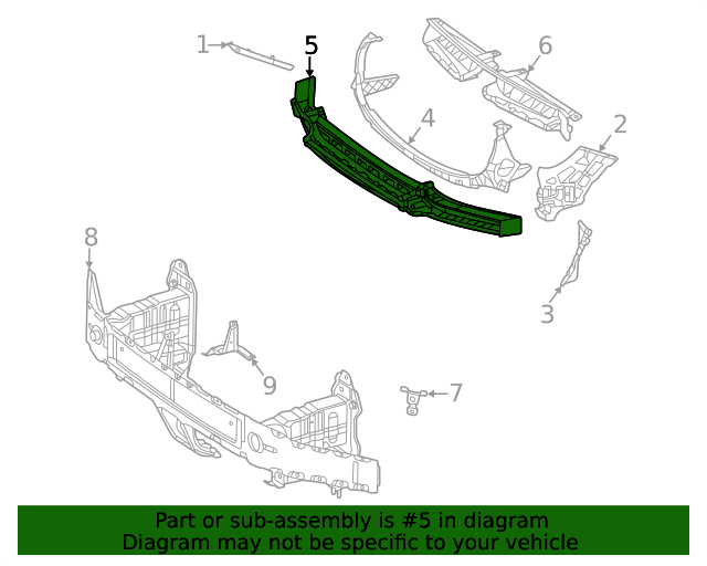 167-885-66-03 - Energy Absorber 2020-2023 Mercedes-Benz | Mercedes-Benz ...