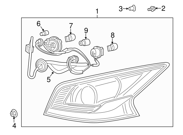 26555-9HM2A - Combo Lamp Assembly 2015 Nissan Altima | Nissan Parts ...