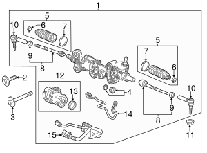 22868912 - OEM GM Outer Tie Rod | GMPartsCenter.net | GM Parts Center