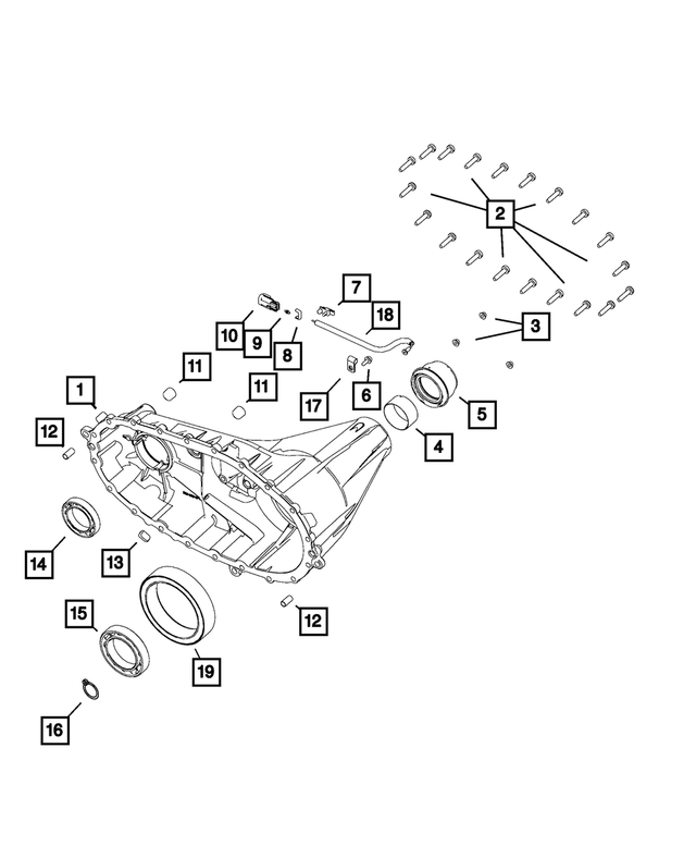 2013-2018 Ram Rear Case Half 68210224AC | Mopar eStore