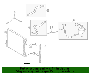 Genuine Radiator Assembly Lower Insulator for 2017-2024 Hyundai | Part ...