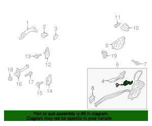 83485-4C000 - Door Latch Bracket 2012-2015 Kia Optima | Kia.Parts Store