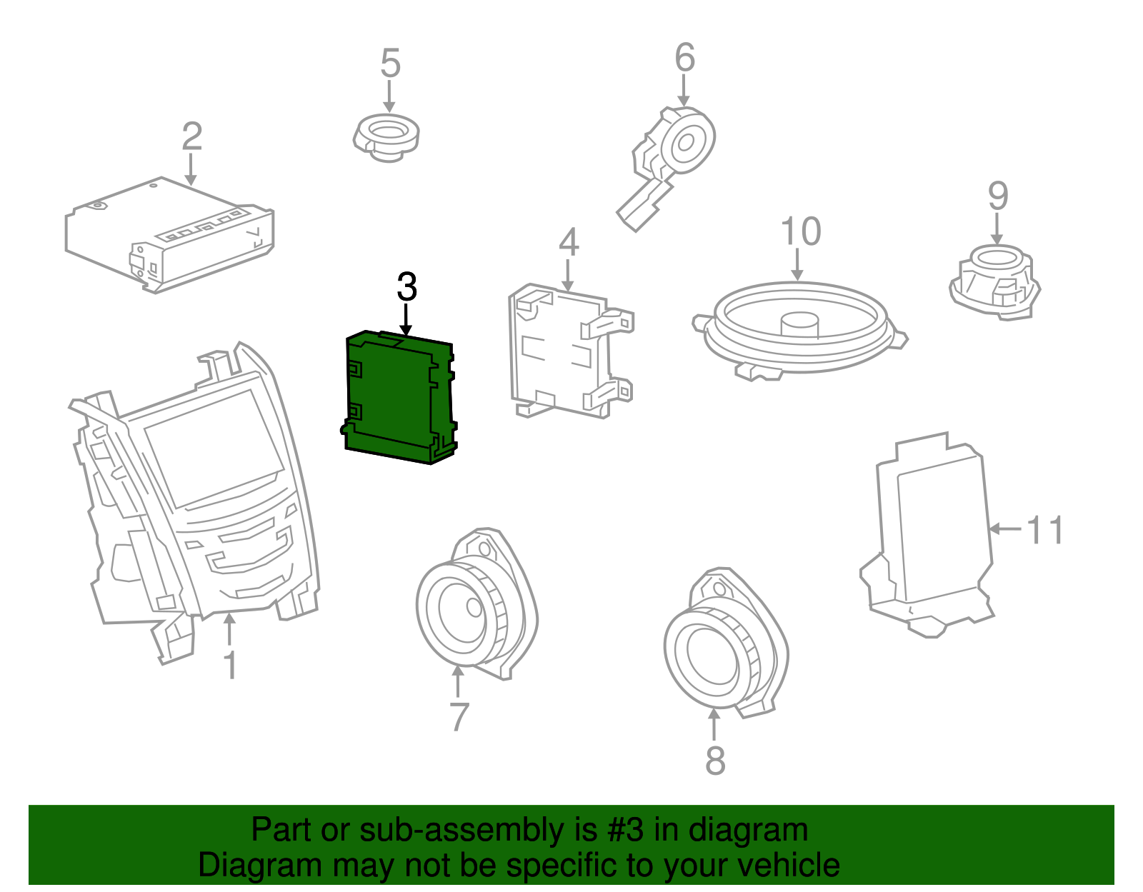 2014 Cadillac ATS F Radio 13592800 | QuirkParts