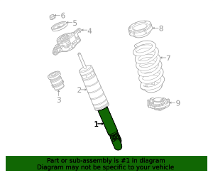 2021-2023 Jeep Grand Cherokee L Shock 68544606aa | TascaParts.com