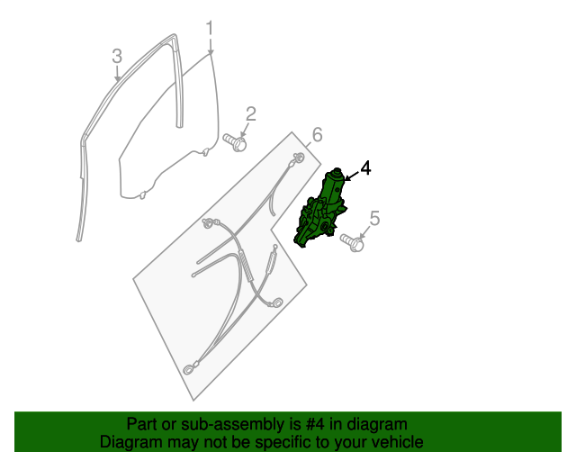 2005-2012 Nissan Pathfinder Window Motor 80731-EA500 | OEM Parts Online