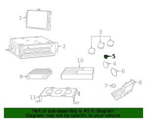 2012-2024 Mopar Inst Panel Speaker 68584767AA | Mopar Parts Canada