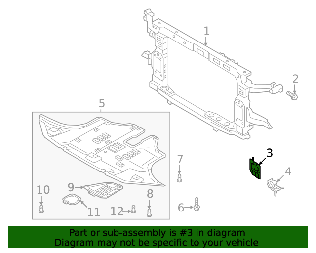 2021-2023 Hyundai Santa Fe Mount Bracket 64575-R5000 | OEM Parts Online