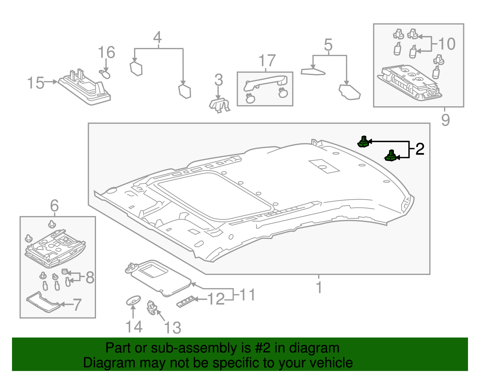 90467-09126 - 1992-2024 Lexus - Headliner Clip | My L Parts