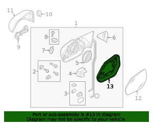 4M8-857-239-9B9 - Glass Frame 2019-2024 Audi | Audi OEM Parts