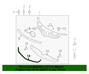 2010-2012 Mazda CX-9 Lower Molding TE69-50-7J1 | MazdaParts.Online