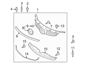 TE69-50-710B - Upper Grille 2010-2012 Mazda CX-9 | AutoNationParts.com