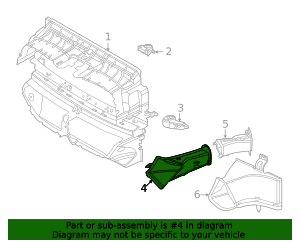 51118074774 - 2021-2024 BMW M Performance Air Inlet Frame - Right (51 ...