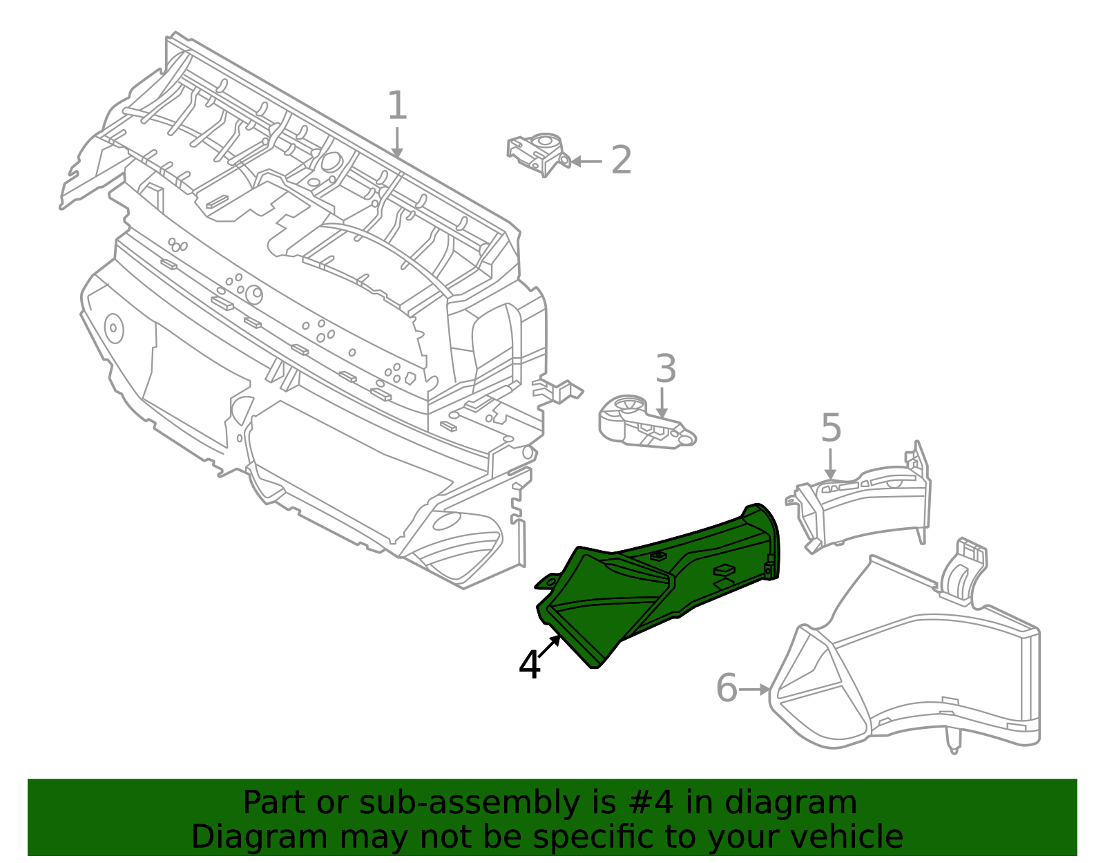 51118074774 - 2021-2024 BMW M Performance Air Inlet Frame - Right (51 ...