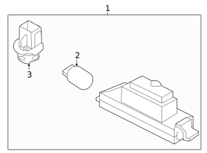 92501-R5000 - License Lamp - 2021-2022 Kia Sorento | Kia Auto Parts
