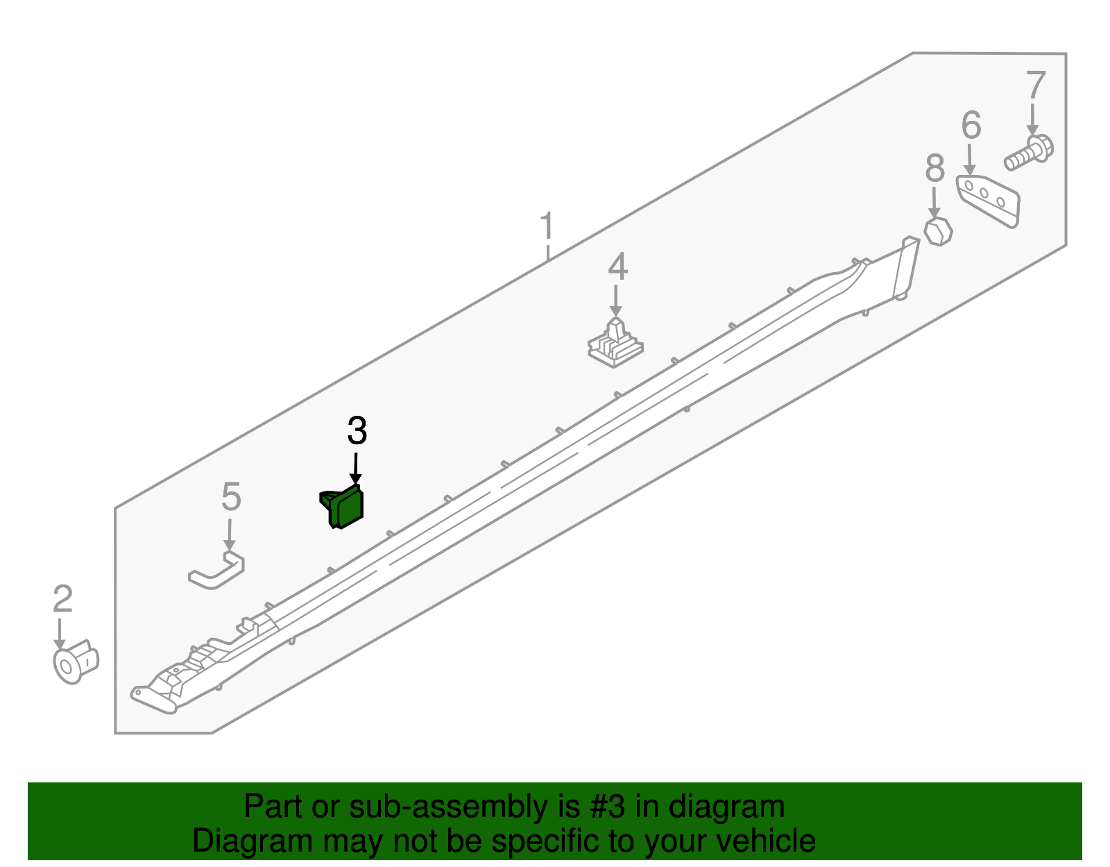 87758-3L000 - Rocker Panel Molding Clip 2006-2024 Hyundai | AutoNation ...