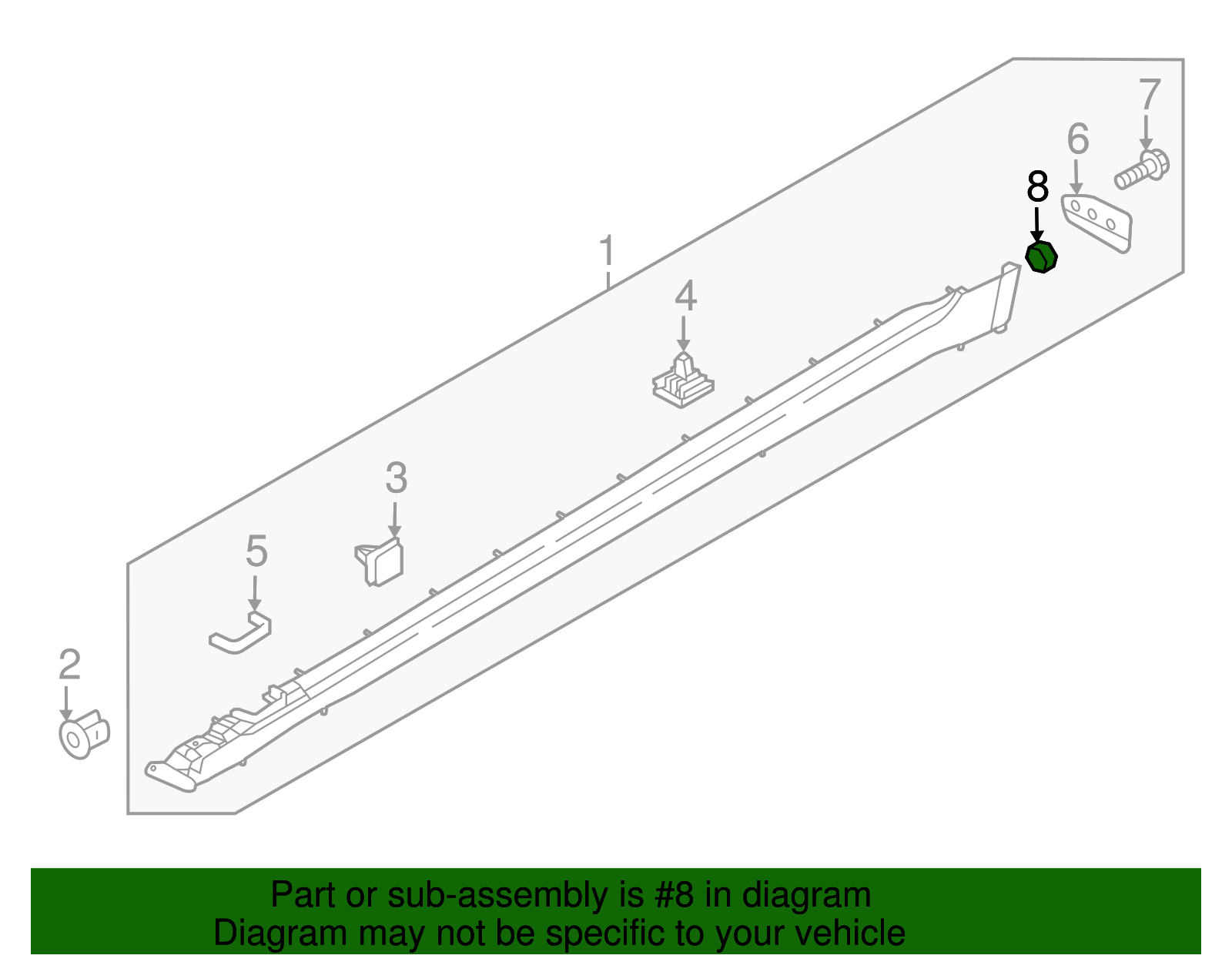 2010-2025 Hyundai Wheel Opening Molding U-Nut 13355-06016 | OEM Parts ...