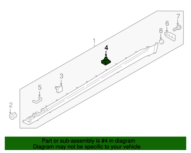 2015-2020 Hyundai Rocker Molding Clip 87767-B1000 | OEM Parts Online