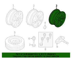 2019-2022 Volvo 19-Inch 5-Multi Spoke Black Diamond Cut Alloy 32143049 ...